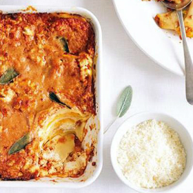 Baked pasta pockets with tomato & sage | Woolworths.co.za