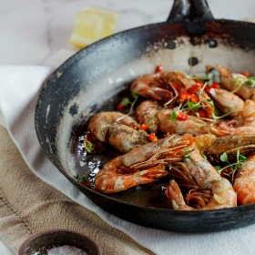 Baked prawns with lemon & garlic | Woolworths.co.za