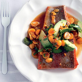 Pan-fried trout with gooseberry Asian dressing | Woolworths.co.za