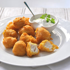 Spicy beer-battered fish bites | Woolworths.co.za
