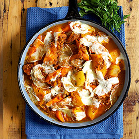 Autumn vegetable stew with grilled cheese | Woolworths.co.za
