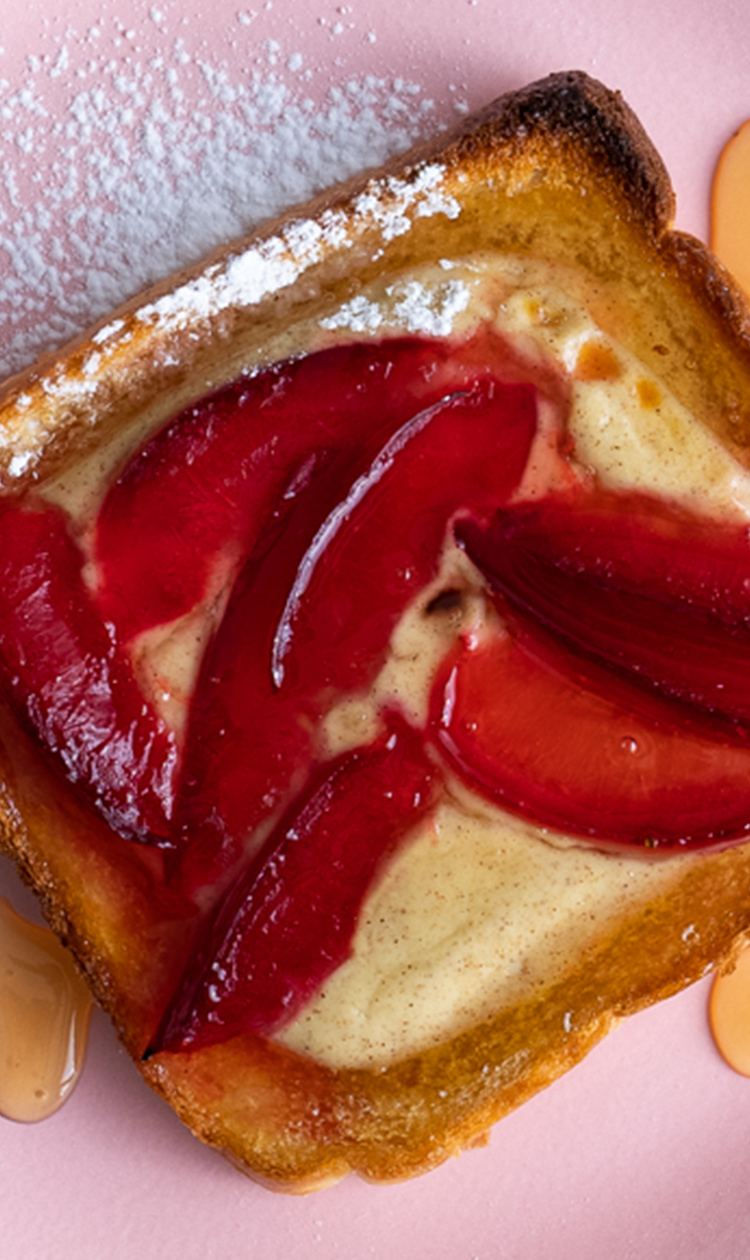 Custard toast with Flavourburst™ plums | Woolworths.co.za