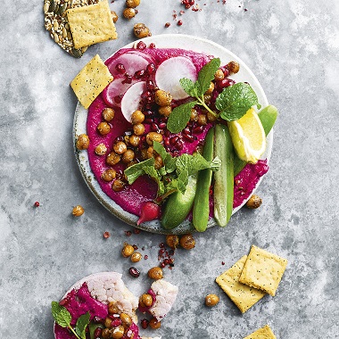 Beetroot Hummus Rice Cake Crunch | Woolworths.co.za