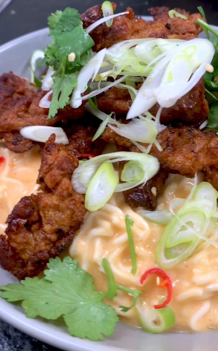 Clem’s cheesy chicken ramen | Woolworths.co.za