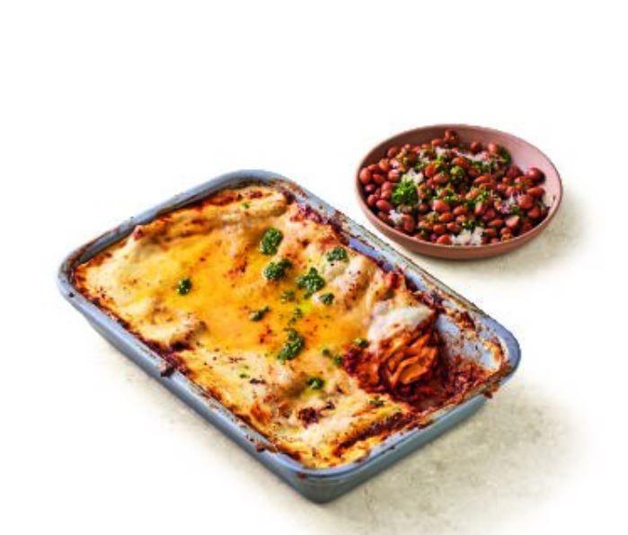 Lasagne with borlotti bean salad | Woolworths.co.za