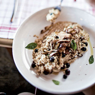 Risotto with blue berries and wild mushrooms | Woolworths.co.za
