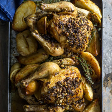 Roast chicken with porcini and hazelnut crust | Woolworths.co.za